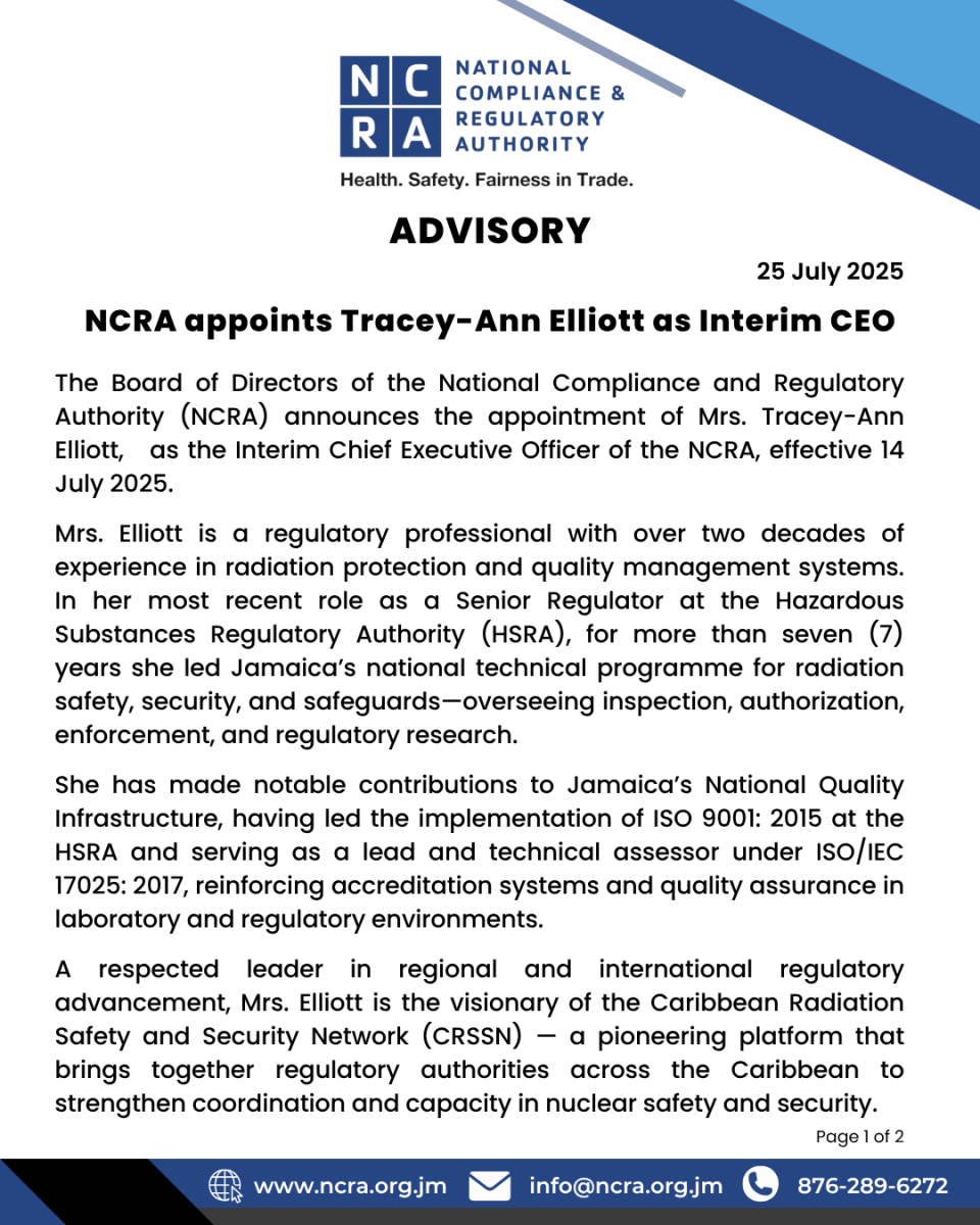 July 2025 | National Compliance and Regulatory Authority